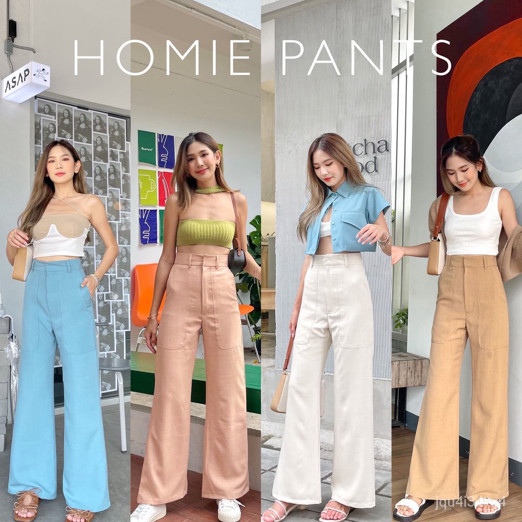 【WSร้านแฟชั่น】NICHARISSHOP - กางเกงขายาว รุ่น HOMIE PANTSใหม่ | Shopee ...