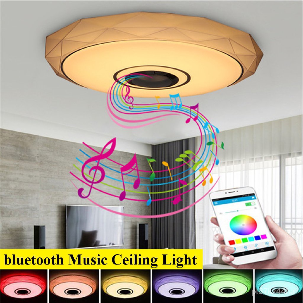 【Hot sale】【Free Shipping + Flash Deal】LED bluetooth Flush Mount Ceiling ...