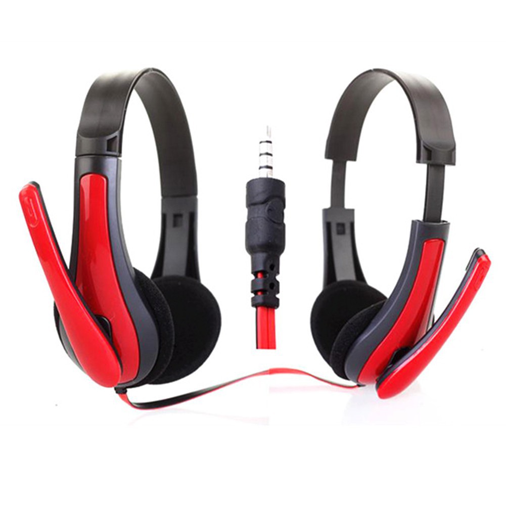 Red/blue universal computer laptop headset ergonomic design gaming ...