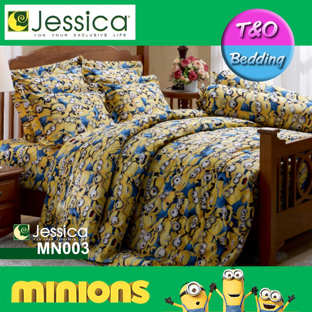 Jessica ชุดผ้าปูผ้านวม ลายมินเนี่ยน Minions รุ่น MN001 xWZ6 ...