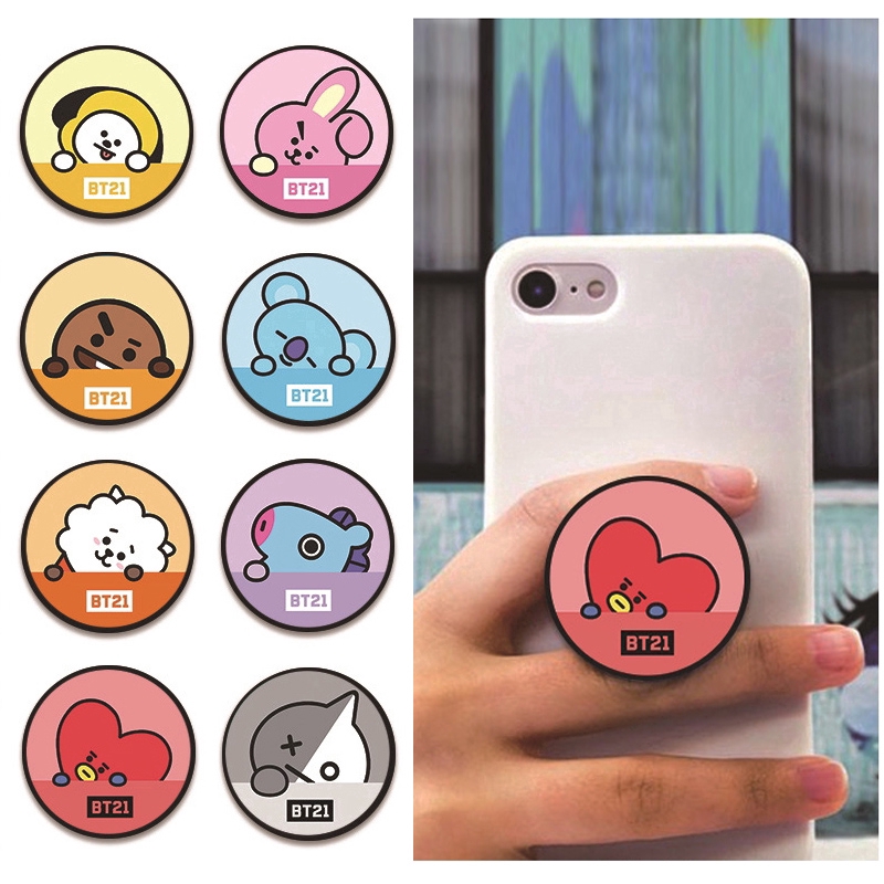 Popsocket BT21 Cute Cartoon air bag bracket for Mobile Phones ...