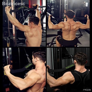 ของขวัญ ♚Lat Pull Down Bar Rowing Handle Mag Fitness Grips Back Muscle ...