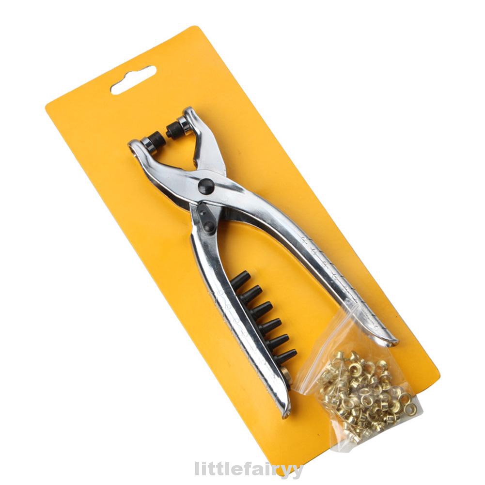 DIY Hole Punch Household Leather Craft Manual Tool Portable Multifunction Rivets Setter Eyelet ...
