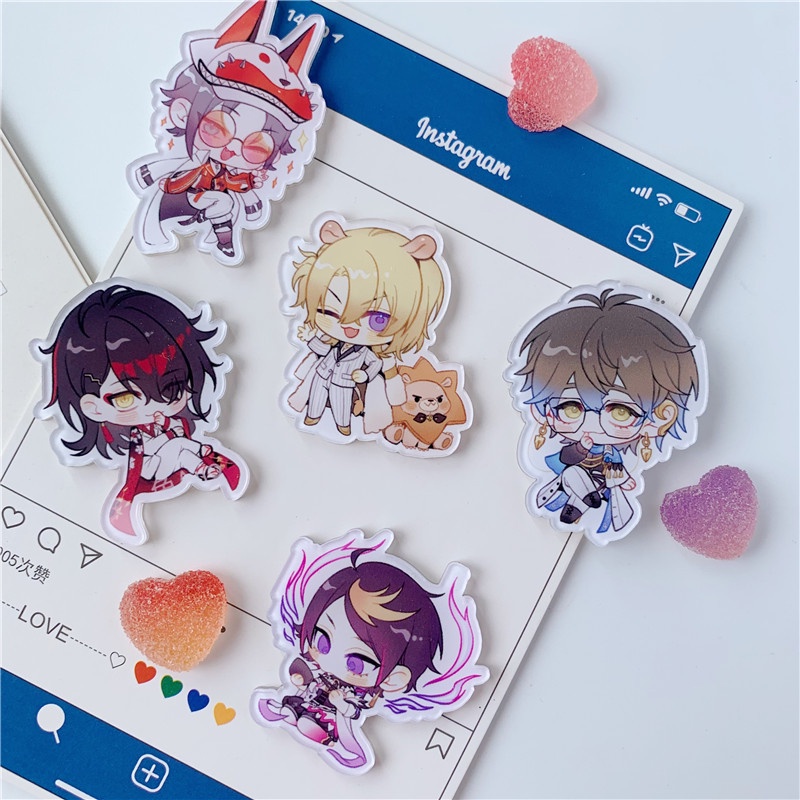 Yt1 เข็มกลัด ลายการ์ตูนอนิเมะ ANYCOLOR Vtuber LUXIEM Pin Luca Mysta Ike ...
