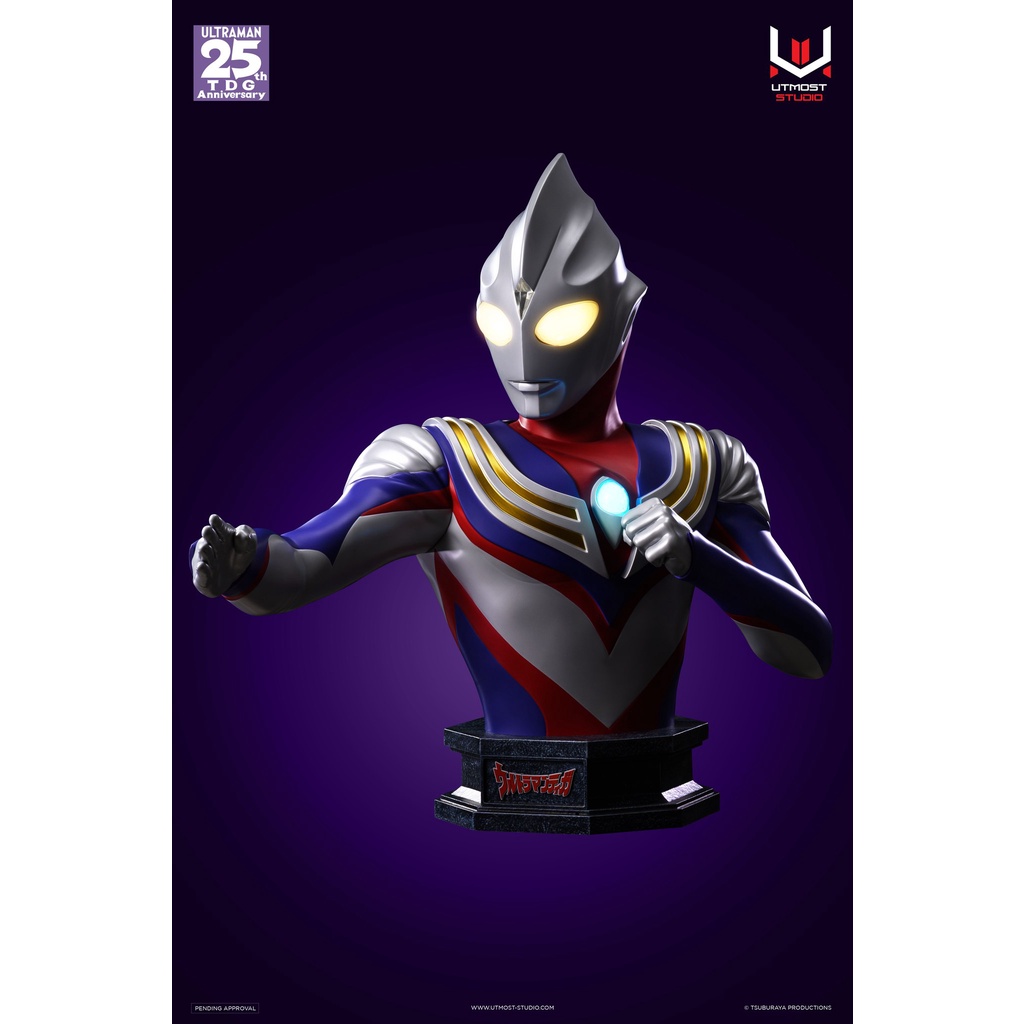 UTMOST STUDIO ULTRAMAN TIGA MULTI 11 SUIT SIZE HALF BUST STATUE ...