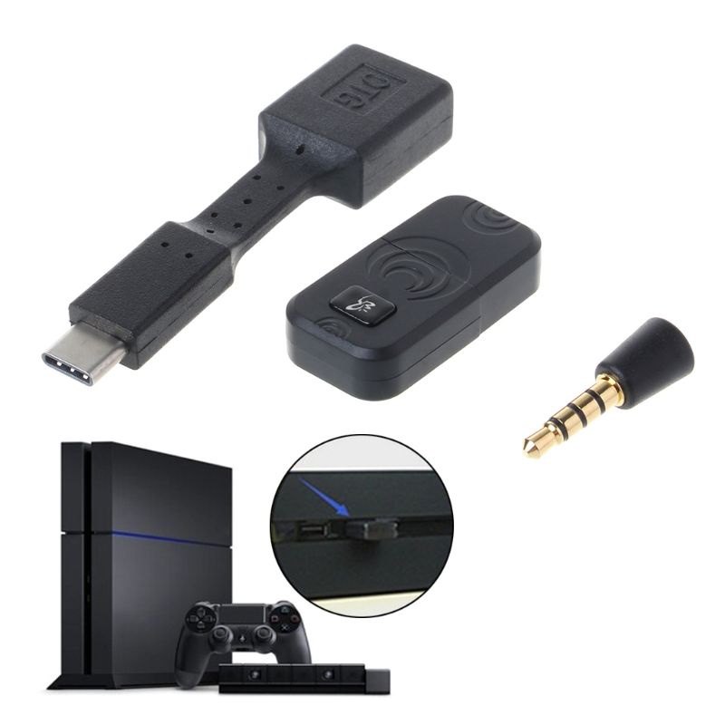 Qj อะแดปเตอร์รับสัญญาณเสียงหูฟังบลูทูธไร้สายสําหรับ Nintend Switch Ns Ps4 - annjoli01.th - ThaiPick