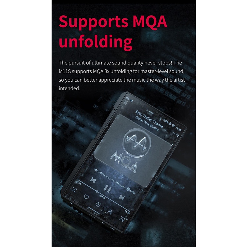 FiiO M11S Dap เครื่องเล่นพกพาระดับเรือธง รองรับ MQA ประกันศูนย์ไทย - holysai_official - ThaiPick