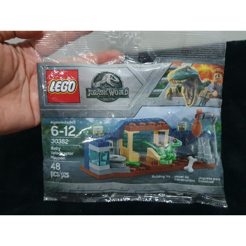 #30382 LEGO Jurassic World Baby Velociraptor Playpen Polybag | Shopee ...