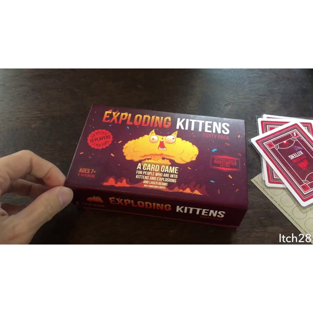 Exploding Kittens Party Pack เหมียวระเบิด ปาร์ตี้แพ็ค (THEN) Board Game ...