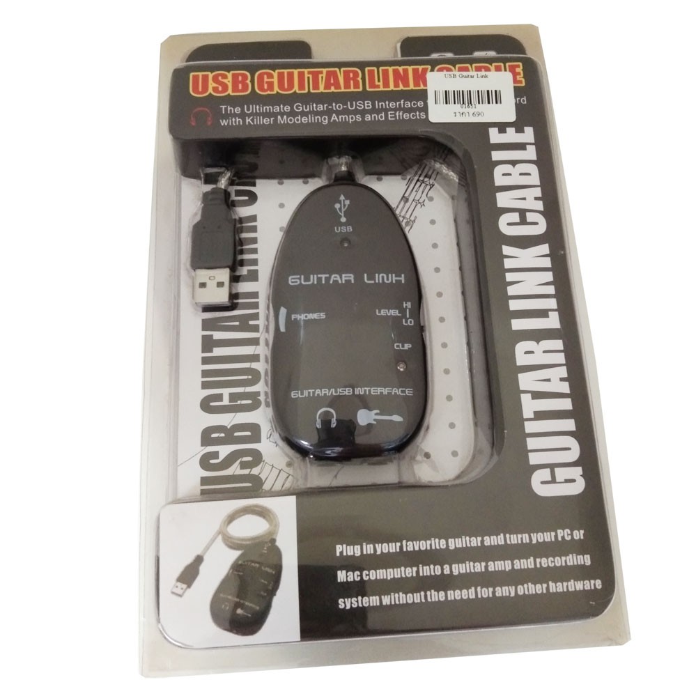 กีตาร์ไปยัง USB Interface Link Cable Adapter เครื่องเชื่อมต่อ Audio ...