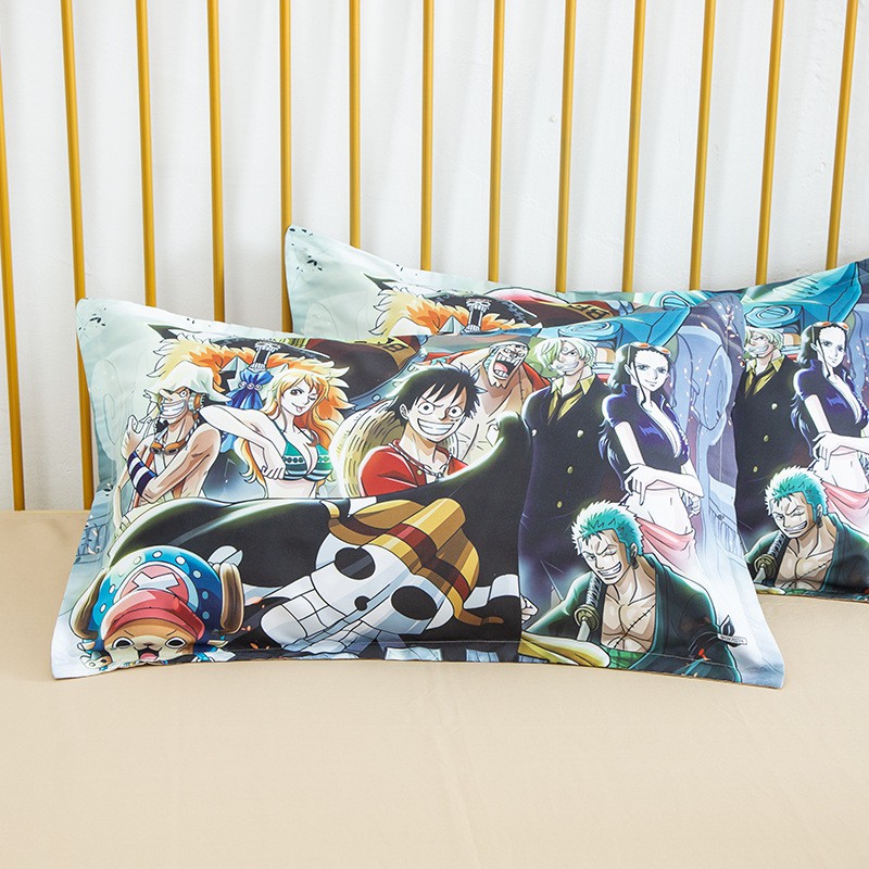 Home Cartoon Anime Brushed Pillow Case Double Single Student Dorm ...