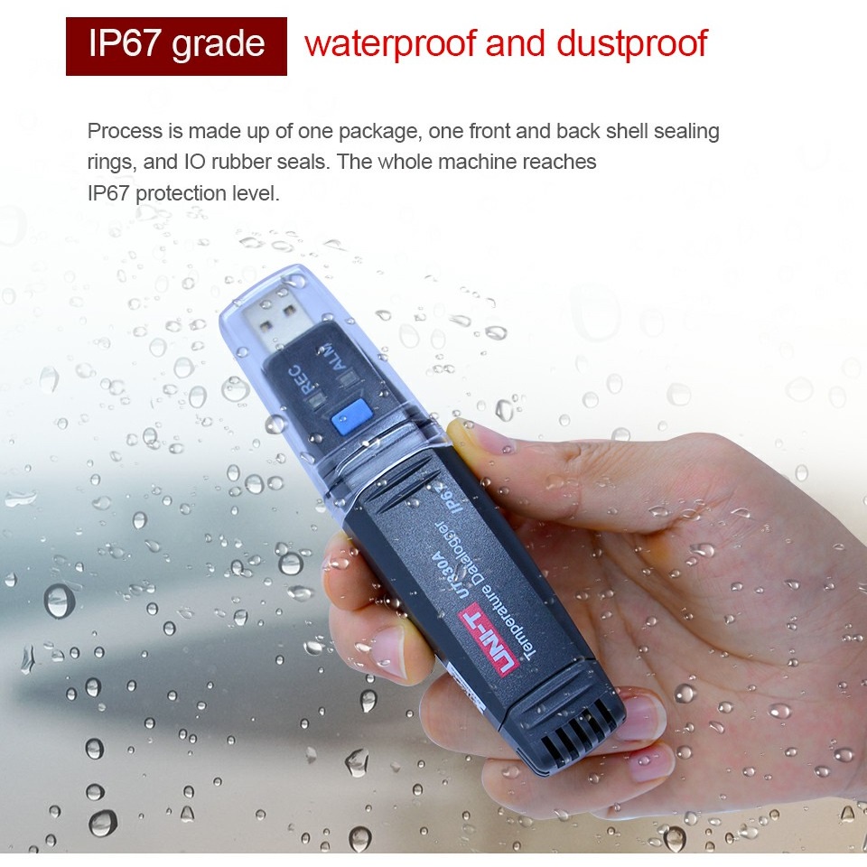 อุณหภูมิ ความชื้น เครื่องบันทึกข้อมูล USB UNI-T Temperature Humidity Atmospheric Pressure USB ...