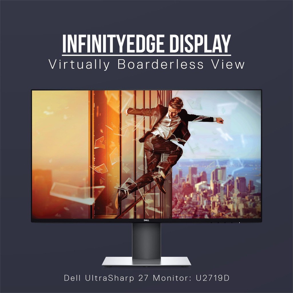 Dell U2719D 27" /Wide Viewing Angle/Frameless/WQHD/IPS Matte/Blue Light ...