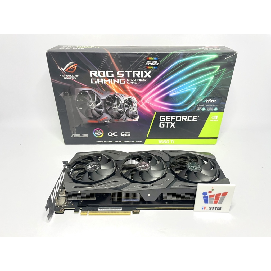การ์ดจอ RTX 1660Ti 6G ROG STRIX GAMING GDDR6 - it_styie - ThaiPick
