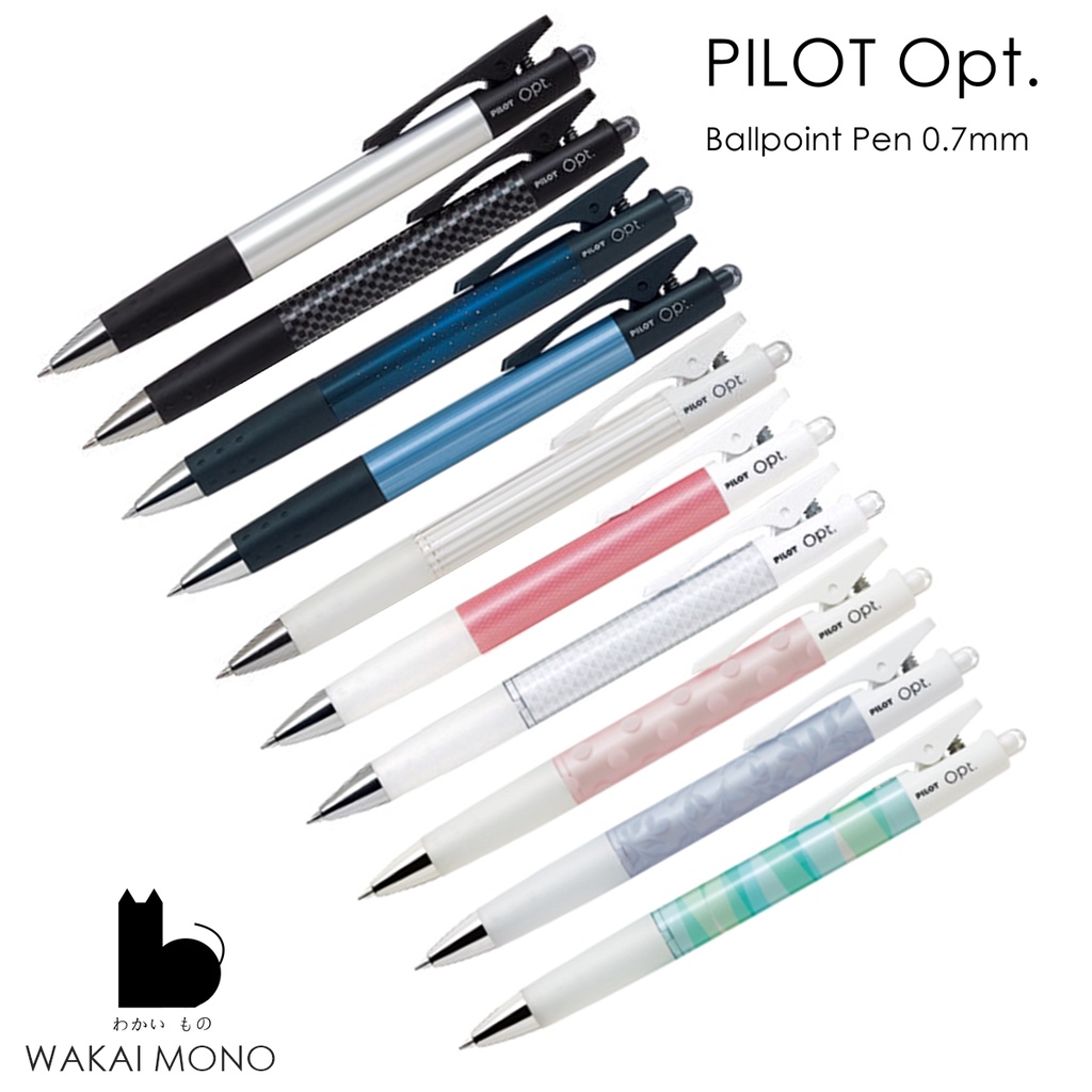 ปากกาลูกลื่น PILOT Opt. Ballpoint Pen 0.7 mm แบบกด | Shopee Thailand