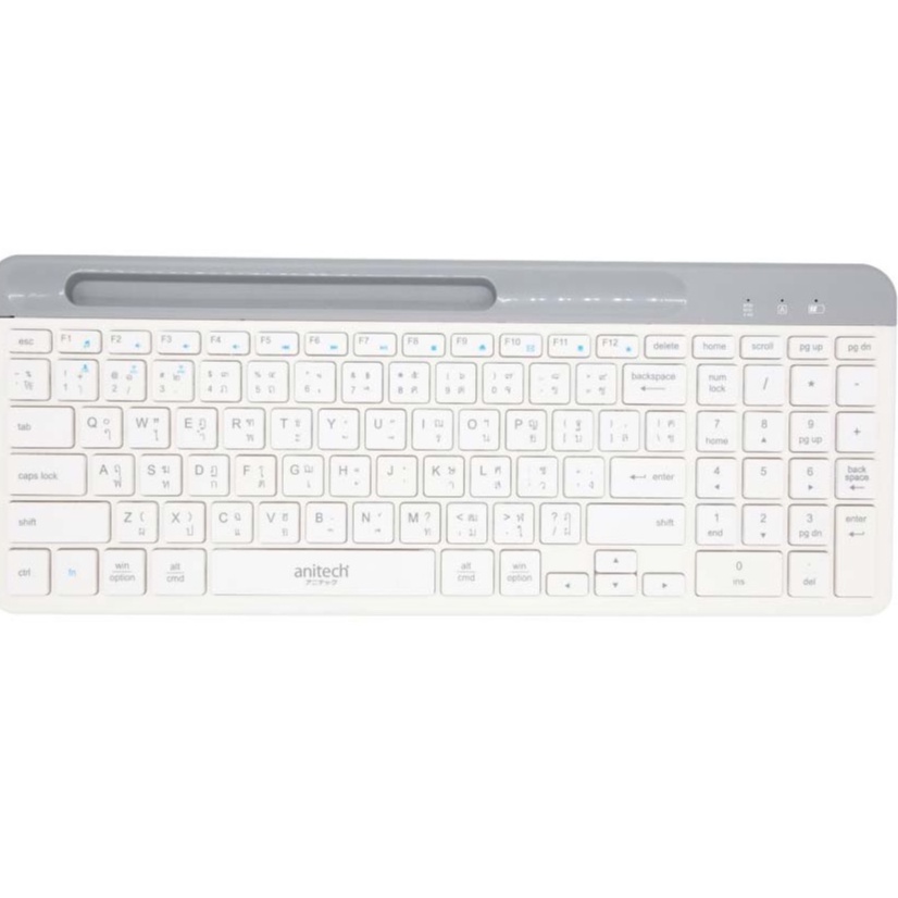 (P505) WIRELESS KEYBOARD (คีย์บอร์ดไร้สาย) Anitech ระบบไวเลส 2.4G และ ...