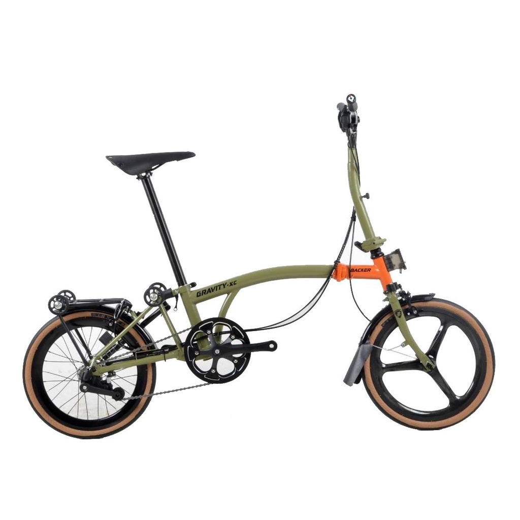 จักรยานพับ Backer Gravity XC 6sp. ล้อ 16 นิ้ว ล้อคาร์บอน เฟรมโครโม (ผ่อนชำระได้) | Shopee Thailand