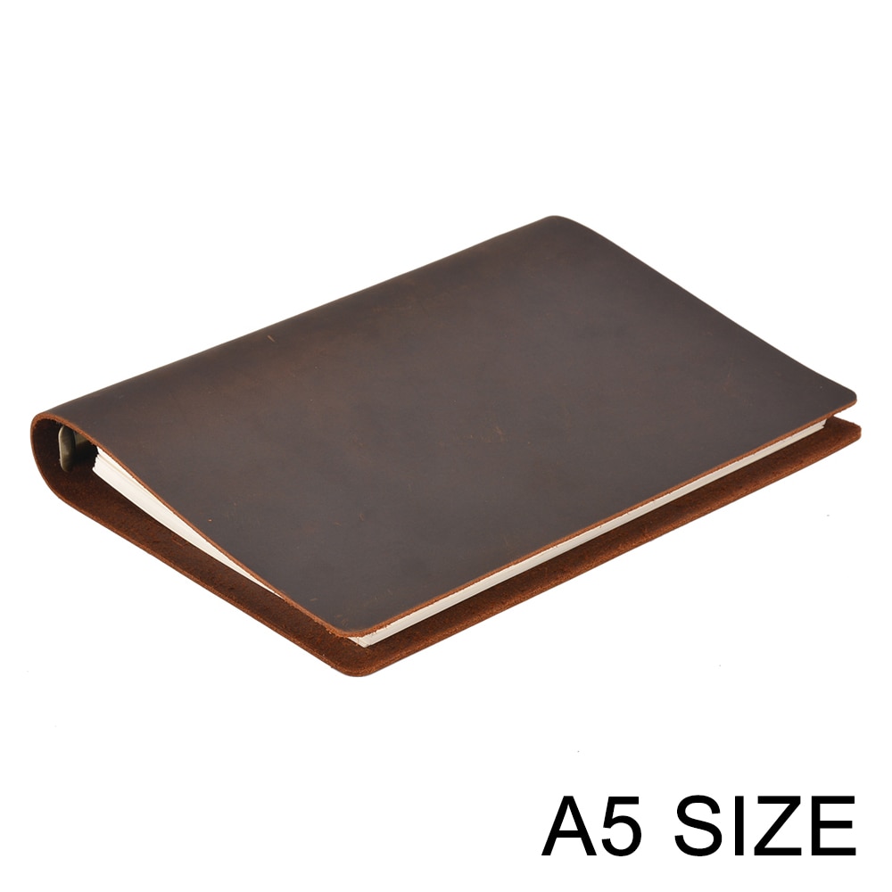 Hot Sale Classic Business Notebook A5 Genuine Leather Cover Loose Leaf ...