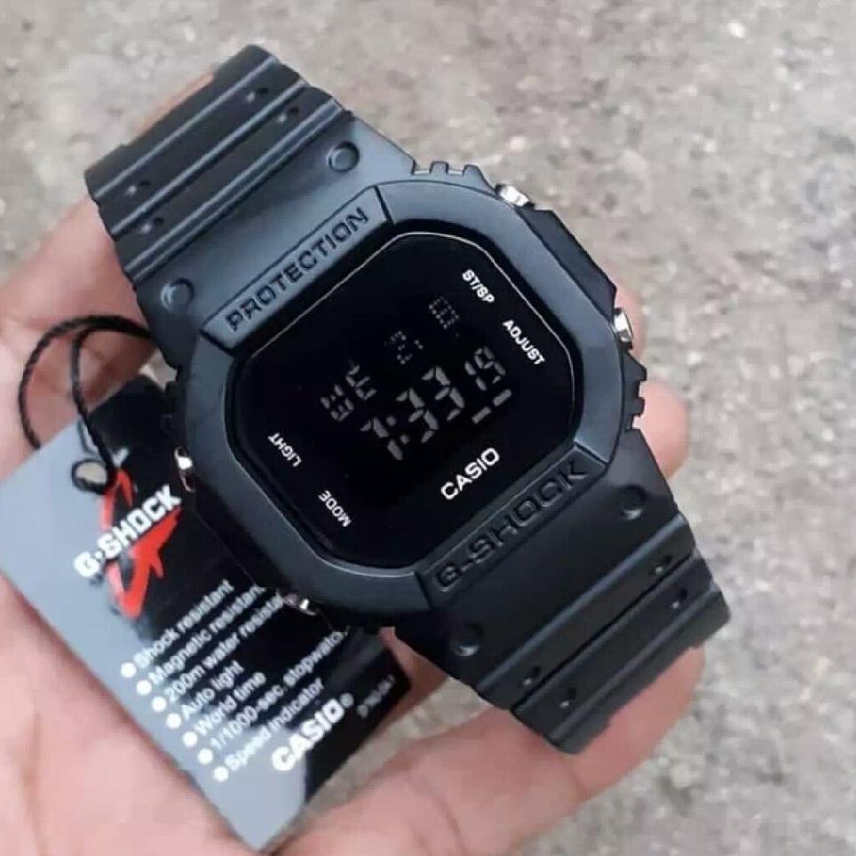 Casio GLS5600 Black GSHOCK Hour DW5600 น้ําป้องกันการกระแทก แบบเต็ม สี ...