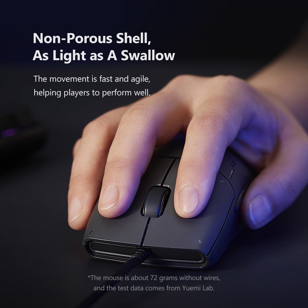 Xiaomi Wired Game Mouse Lite with Rgb Light 220iPS 400-6200DPI Five ...