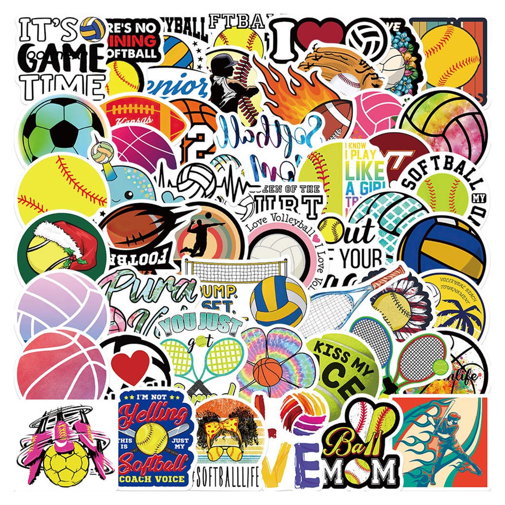 Doon สติ๊กเกอร์ลายการ์ตูน Ball Topic สําหรับติดตกแต่งแล็ปท็อป ...