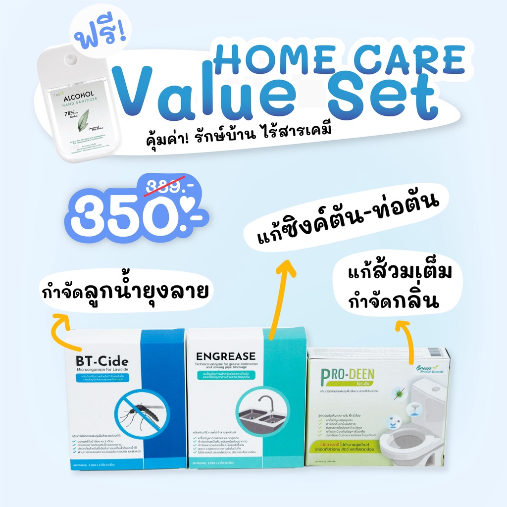 Set Home Care ชุดรักษ์บ้าน - natural.care - ThaiPick