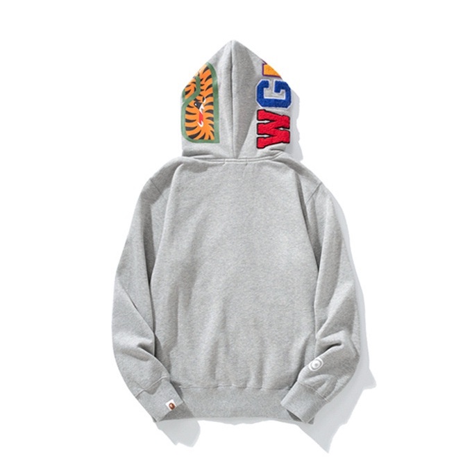 Bape Grey Pink Camo Frankenape Shark Zip up Hoodie - nysocialclub ...
