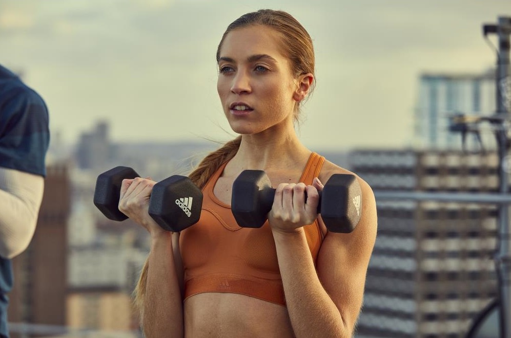 Adidas ดัมเบล - 4 กก. (คู่) (Dumbbells - 4Kg Pair) | Shopee Thailand