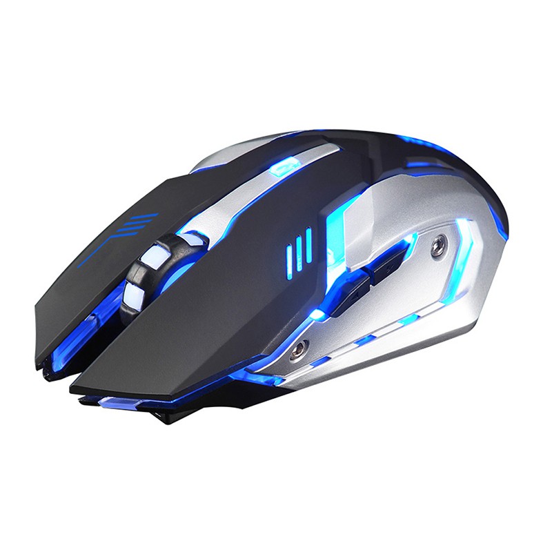 №X7 Wireless Gaming Mouse Rechargeable LED Backlight USB Optical Ergonomic Mouse 2400DPI Fashion ...