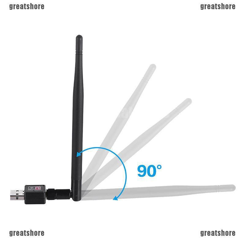 GRE600M USB 2.0 Wifi Router Wireless Adapter Network LAN Card with 5 dB - greatshore.th - ThaiPick
