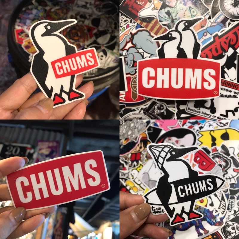 STICKER CHUMS สติ๊กเกอร์แคมป์ปิ้ง กันน้ำ 100 - meon.uma - ThaiPick