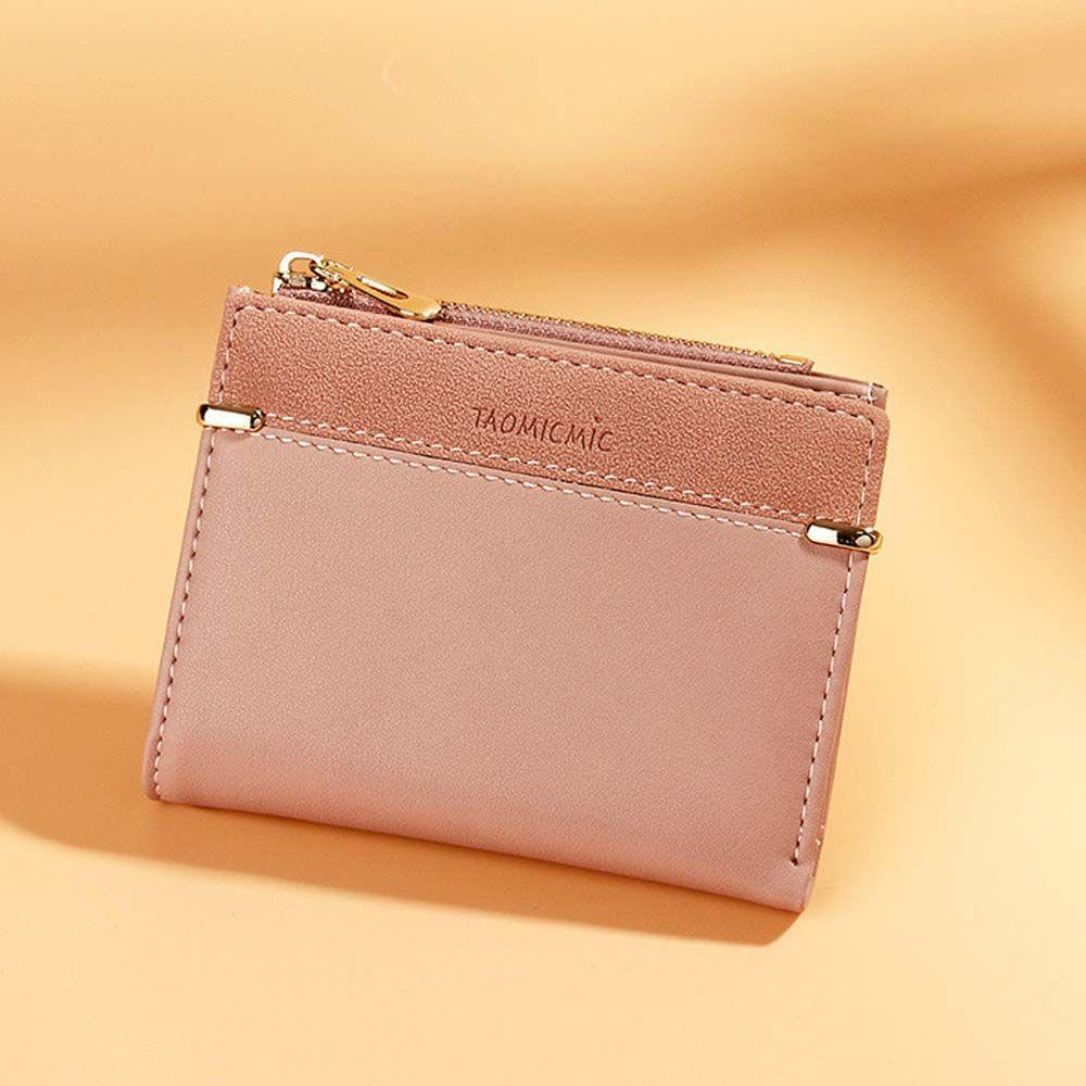 IVORY Charm Women Wallet Solid Color Coin Purse Zipper Wallet Credit ...