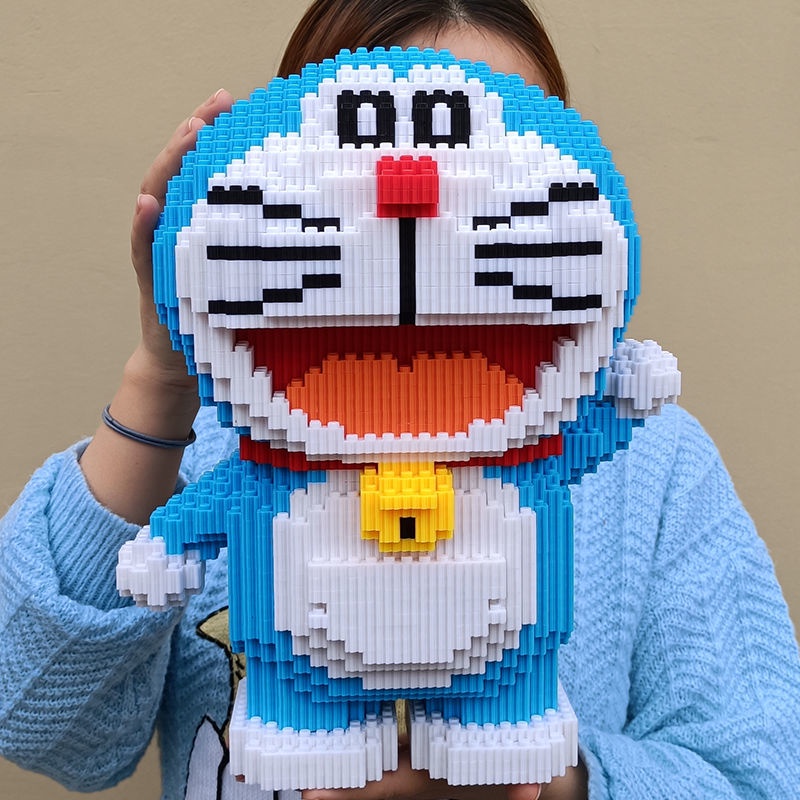 Doraemon micro-particle building blocks ผู้ใหญ่ที่มีความยากสูงเข้ากัน ...