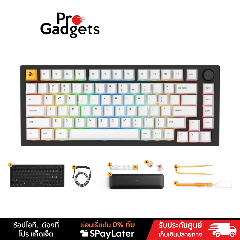 Glorious GMMK PRO BLACK SLATE FOX SWITCH ( เซ็ตคอมโบ คีย์บอร์ดเกมมิ่ง ...