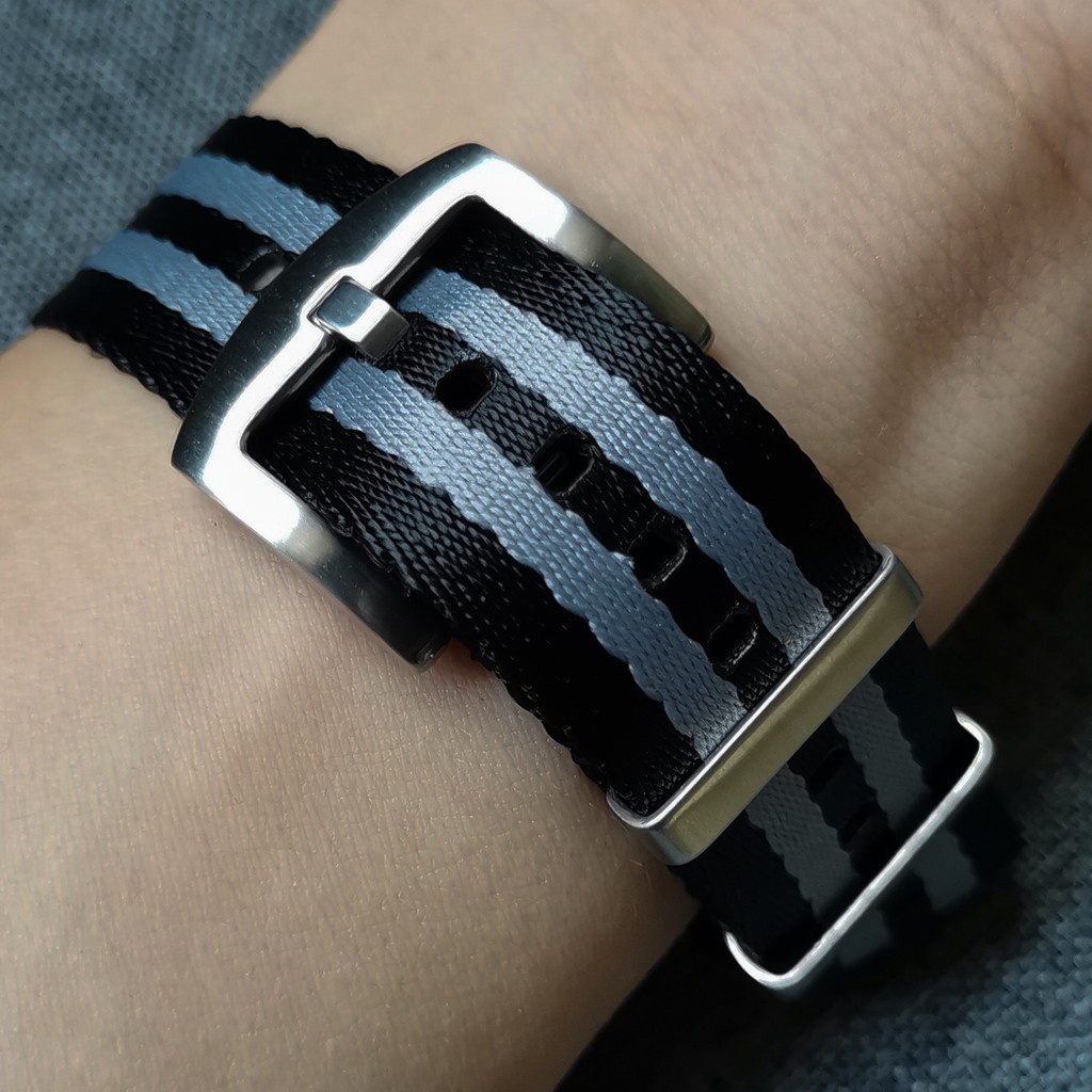 Premium Quality Striped 007 Nato Strap 20mm 22mm Nylon Watchbands for ...
