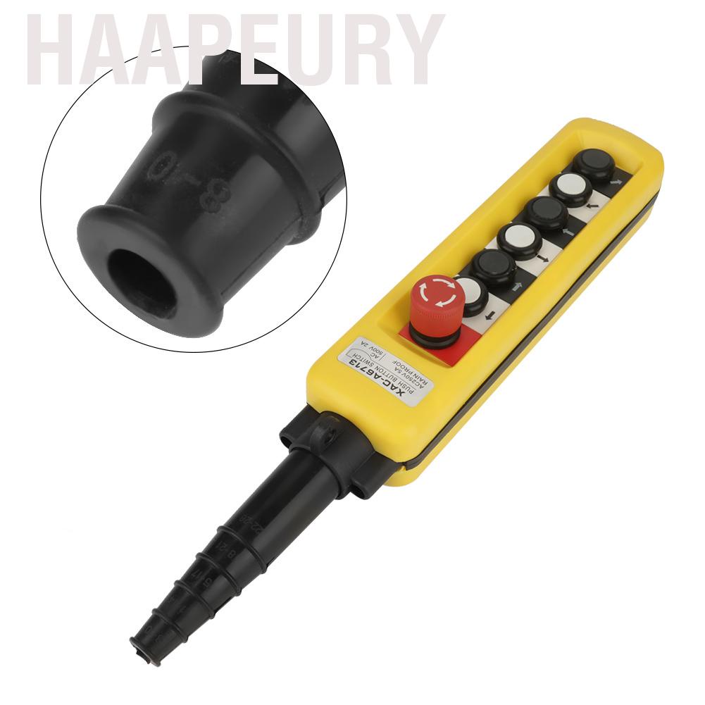 Haapeury Crane Chain Hoist Push Button Switch Lifting Pendant Rainproof Controller with ...