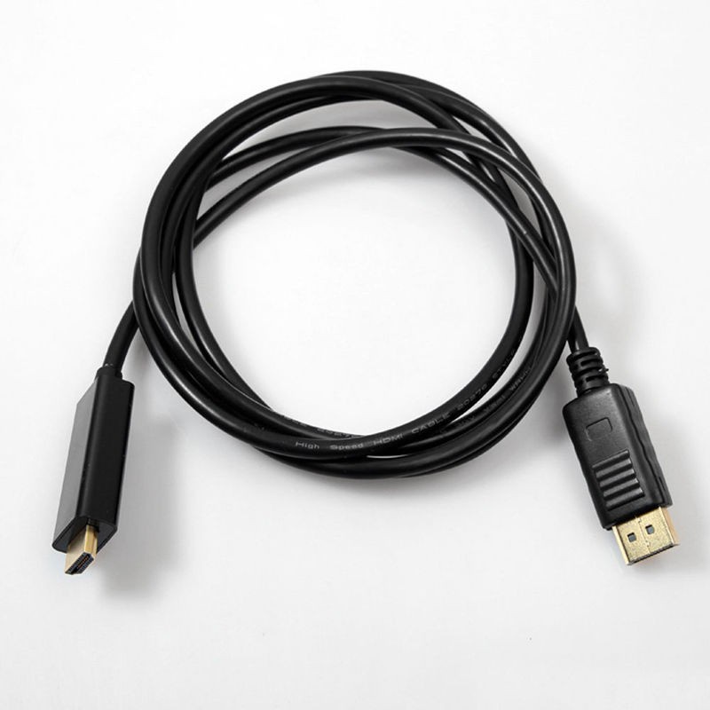 HDMI Cable 1.8m DisplayPort Display Port PC DP to HDMI Male to Male ...
