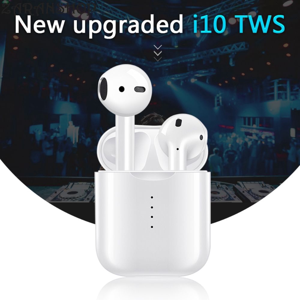 I10 TWS หูฟังบลูทูธไร้สายพร้อมกล่องชาร์จ 5asK | Shopee Thailand