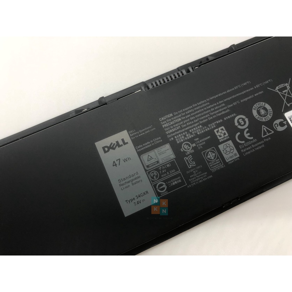 Dell แบตเตอรี่ 34GKR ของแท้ (สำหรับ Latitude E7440 E7420 14 7000 E7450 ...