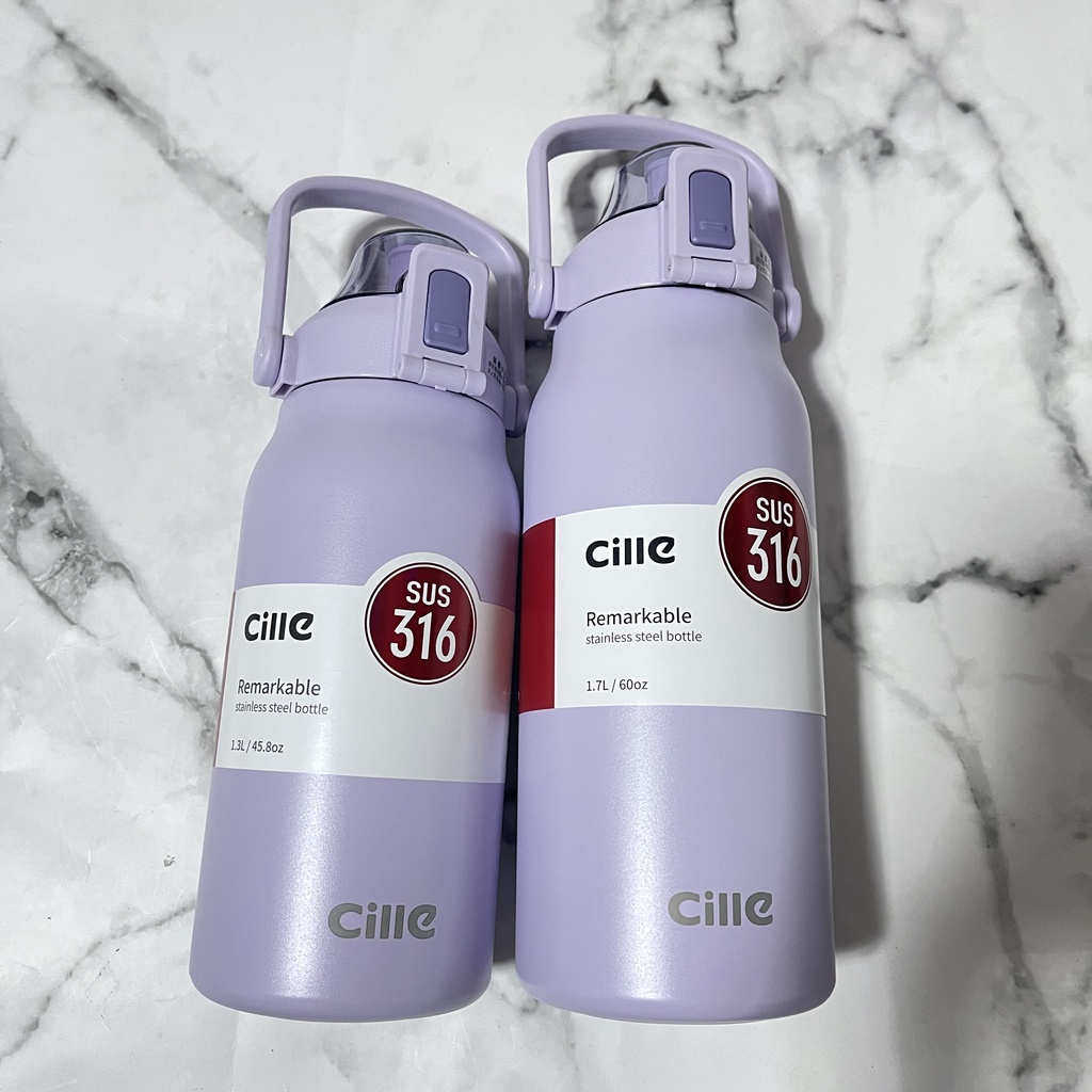ขวดน้ำ Cille 1300ML1700ML ขวดน้ำสแตนเลส เก็บเย็น เก็บร้อน กระติกน้ำ ...