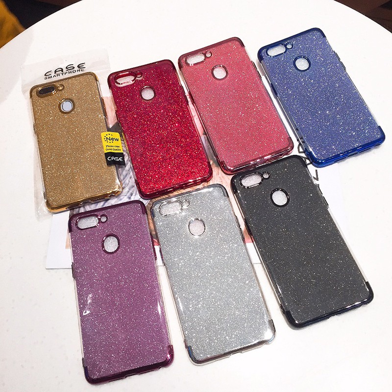 Casing OPPO A5 2020 A9 2020 A3S A5S A12 A12E A39 A57 A83 A1 F1S F5 Case Bling Glitter Soft Cover ...