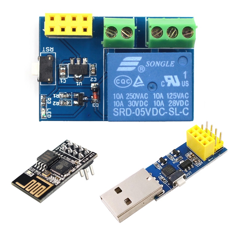Modul Relay Kontak WiFi IoT ESP01 ESP8266 Untuk Daya, 49% OFF