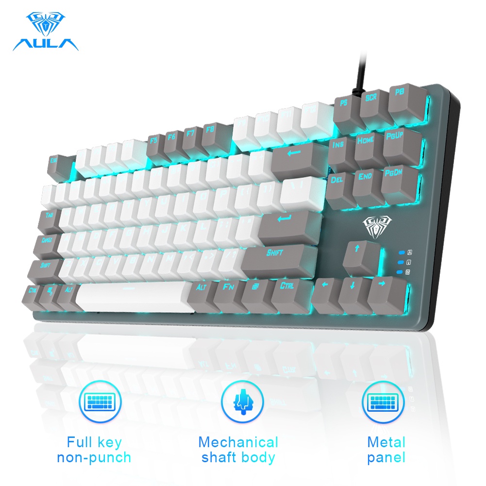 มาใหม่ RK100G RK860 ชุดเมาส์คีย์บอร์ดไร้สาย 2.4G โหมดคู่ 100 คีย์ สี ...