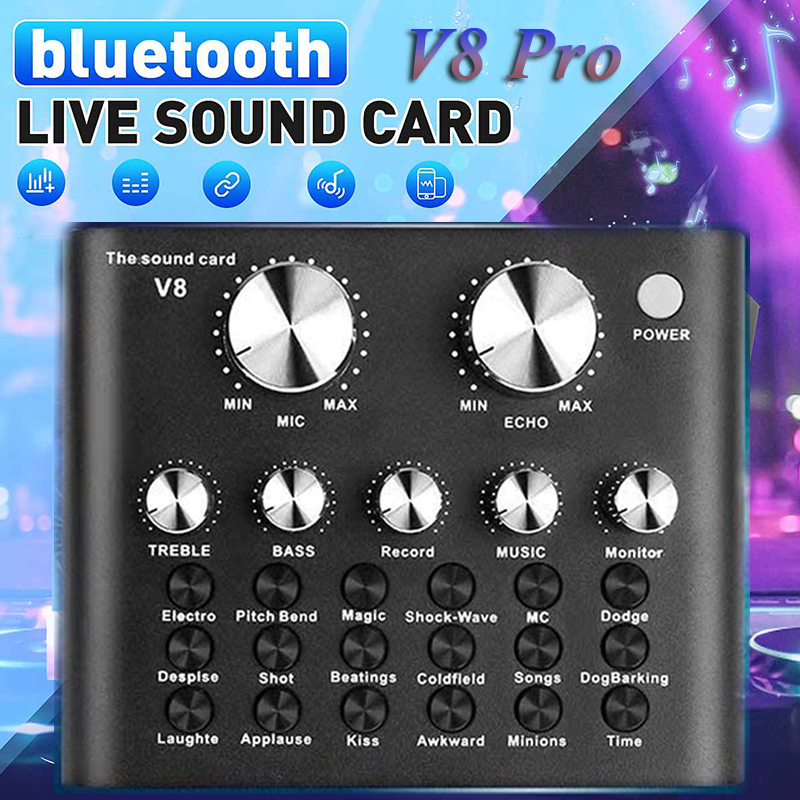 V8 การ์ดเสียง Live Sound Card V 8 Pro Version External Sound Card Usb ...