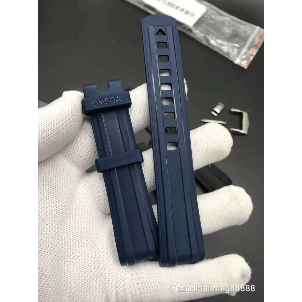 VS factory omega Seamaster 300 Curved End Fluorous Rubber silicone ...