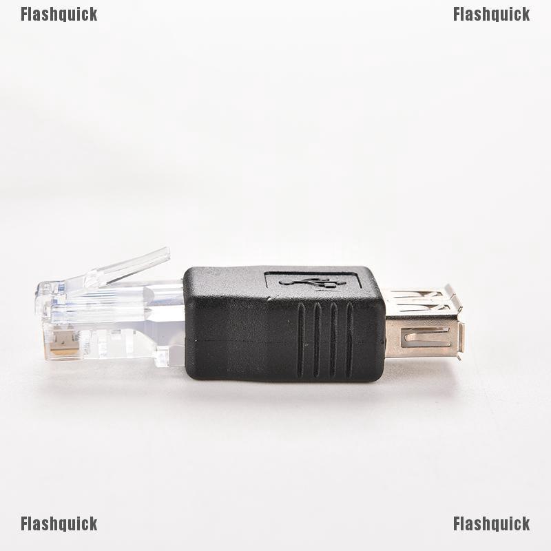 RJ45 Male to USB AF A Female อะแดปเตอร์ซ็อกเก็ต Lan Network Ethernet ...