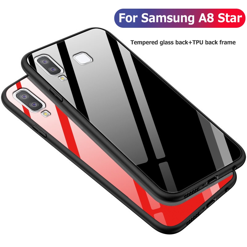 Samsung Galaxy A8 Star Hard Case เคสโทรศัพท์มือถือ TPU + ฟิล์มกันรอย - womenfamily.th - ThaiPick