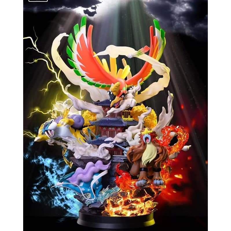 MFC studio Raikou Entei and Suicune Three Legendary dogs with Moltres ...