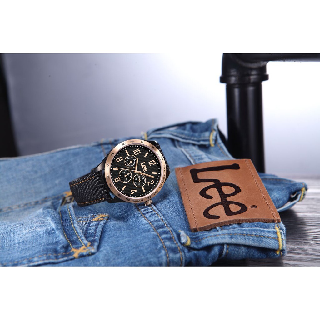 Lee นาฬิกาข้อมือ Metropolitan LEF-M33DBV1-1R แบรนด์แท้ USA สายหนังหุ้ม ...