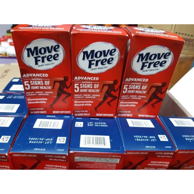 Move Free Advanced 5 signs of joint health 200 เม็ด - 1993sarahayo ...